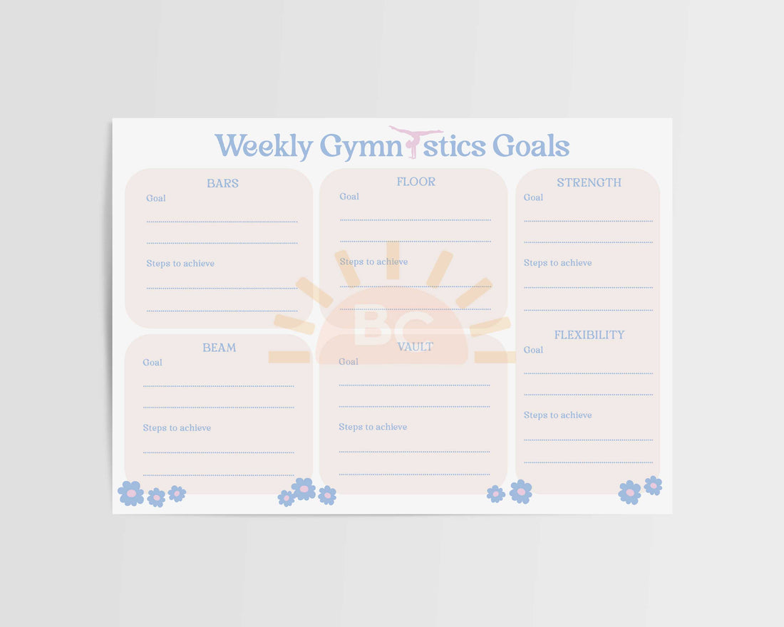 Weekly Goal Sheets Gymnastics Download – Beyond Comp